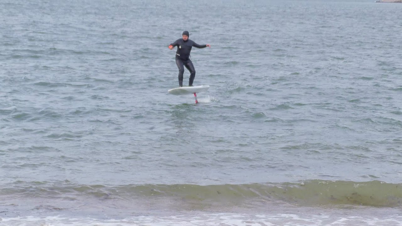 Hydrofoil pump practice with Foil Drive - Brooklyn, New York - YouTube