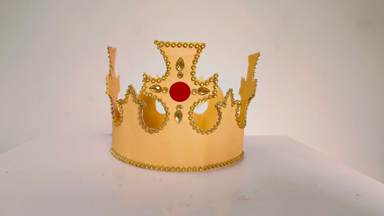 DIY Prince Crown making with Paper | How to make Prince Crown at Home ...