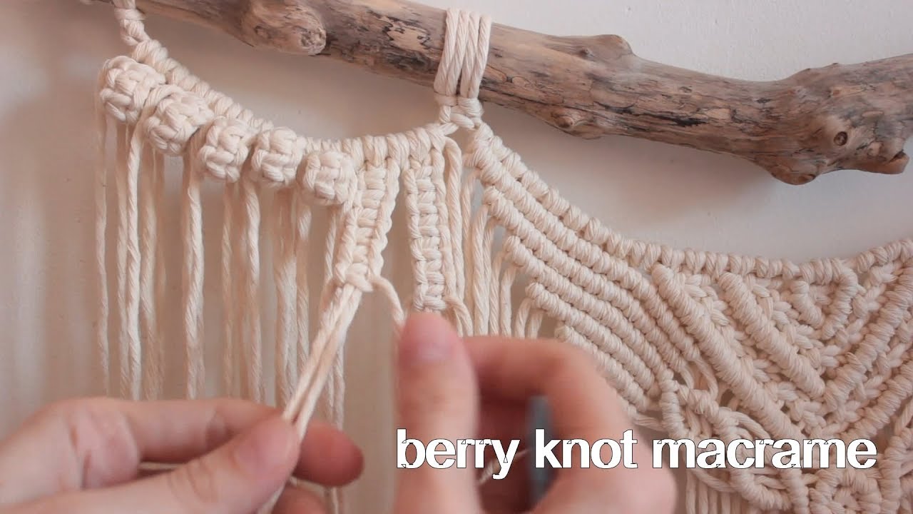 Macrame berry knot, pattern. DIY | Макраме своими руками. - YouTube