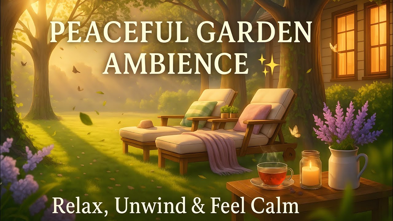 Peaceful Garden Ambience 🌿 | Relax, Unwind & Feel Calm - YouTube
