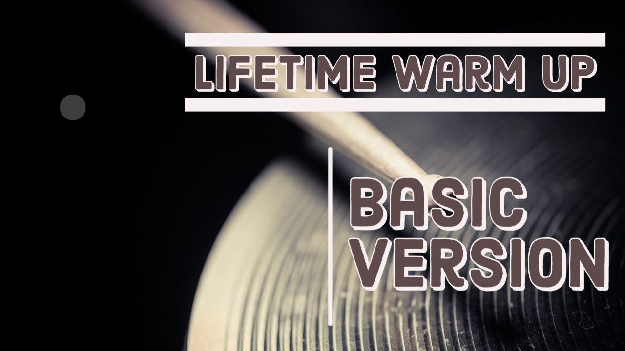 Lifetime Warm Up | Basic Version (Tommy Igoe) | DobasDrums | Beginner Drum Lessons - YouTube