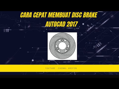 TUTORIAL CEPAT !! Membuat Disc Brake Autocad 2017 - YouTube