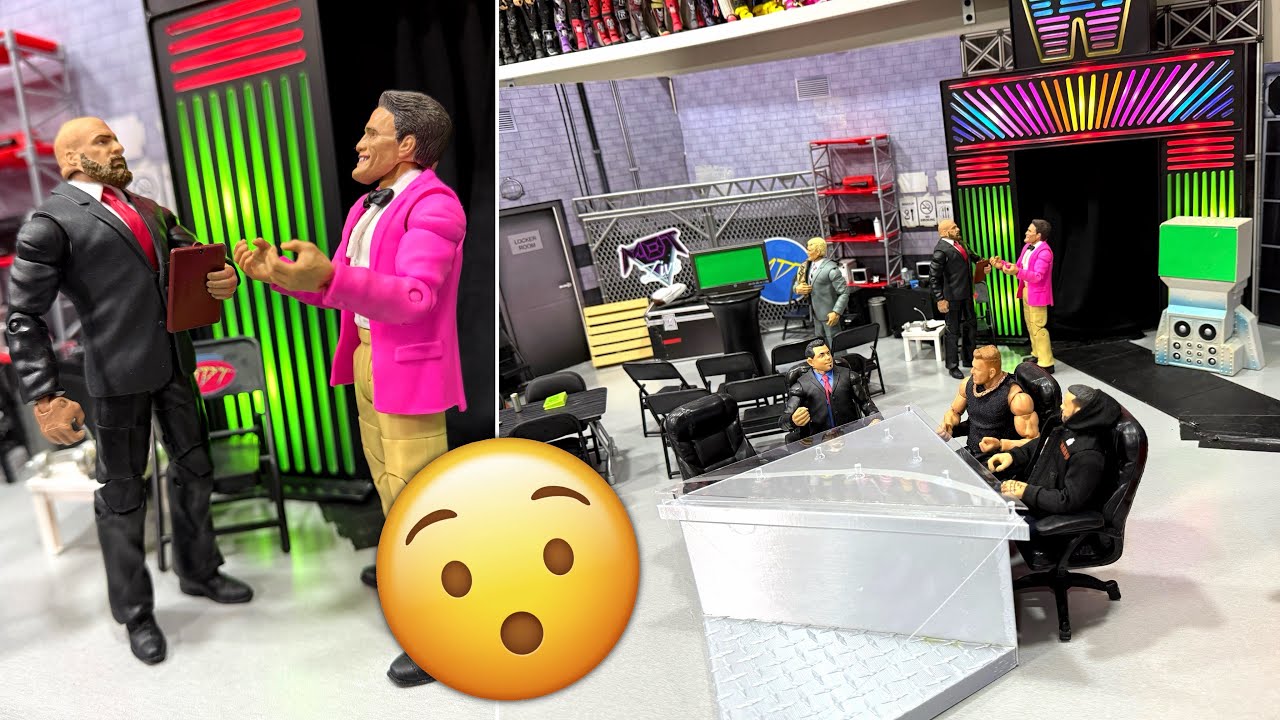 I Built A REALISTIC WWE Figure Backstage! - YouTube