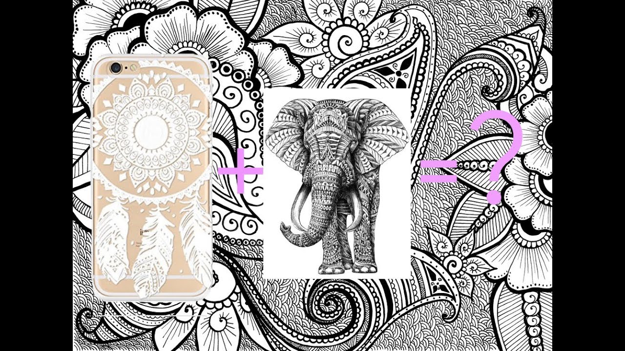 DIY Henna Elephant Phone Case - YouTube