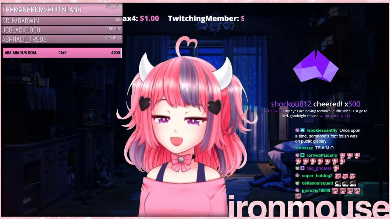 Storytime With Ironmouse - Feet Modelling - YouTube