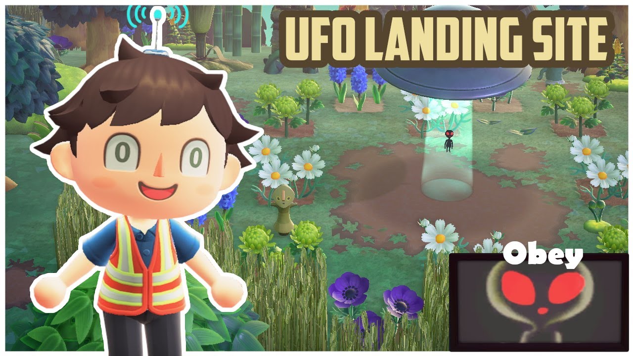 UFO Landing Site Build! Tanglewood: 20. Animal Crossing New Horizons ...