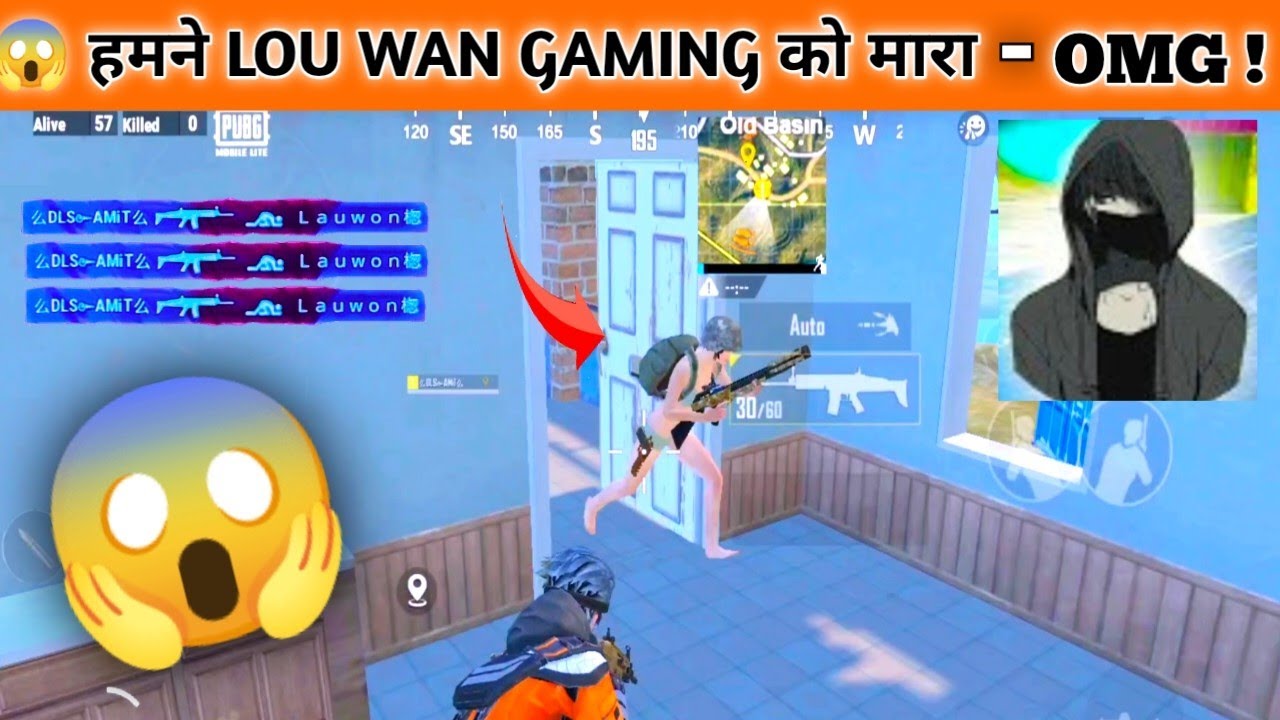 😱I killed lou wan gaming|Pubg mobile lite gameplay with funny ...