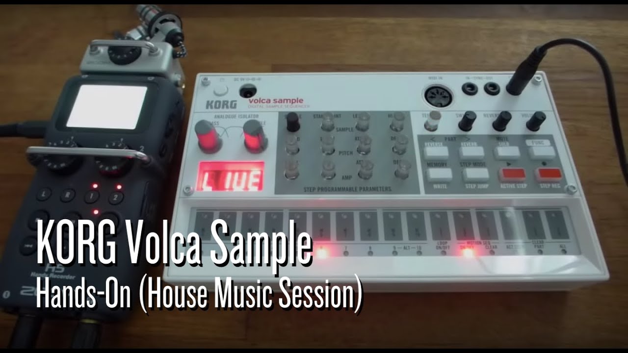 KORG Volca Sample Hands-On (House) - YouTube