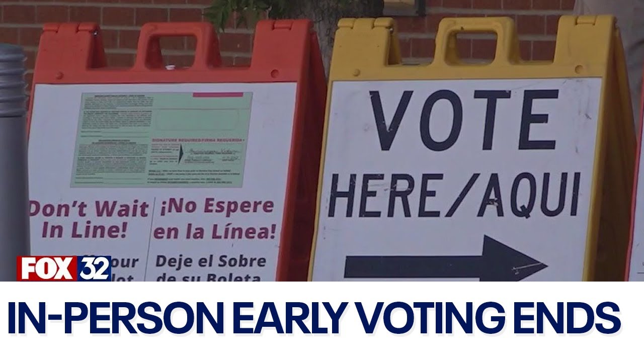 Early in-person voting ends in key battleground states - YouTube