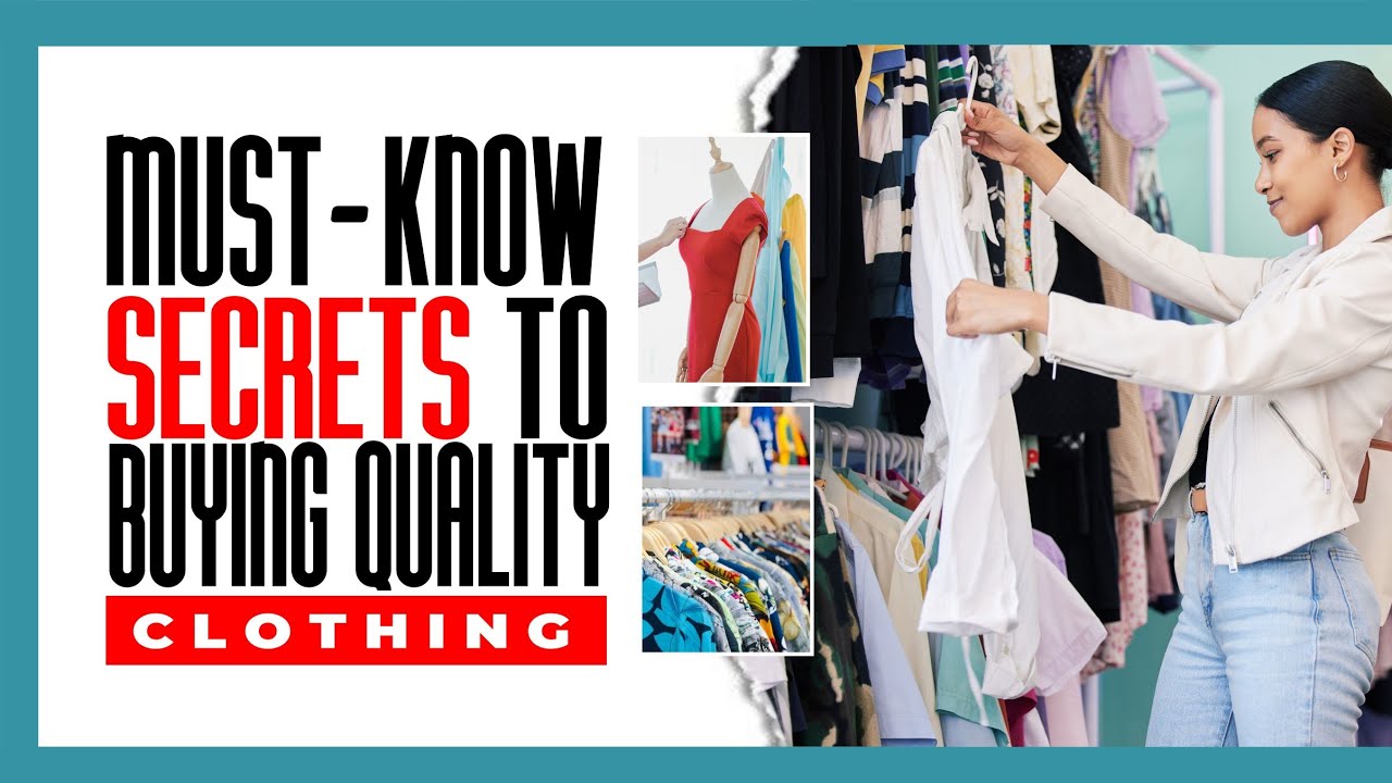 What to Look For In Quality Clothing || How to Spot Quality Clothes ...