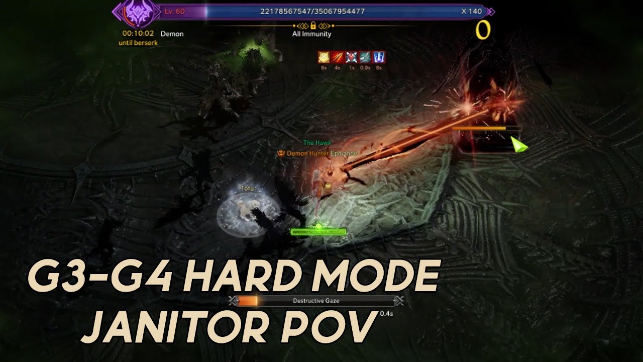 Akkan Hard Mode G3-G4 Janitor/Lantern God Role PoV - YouTube