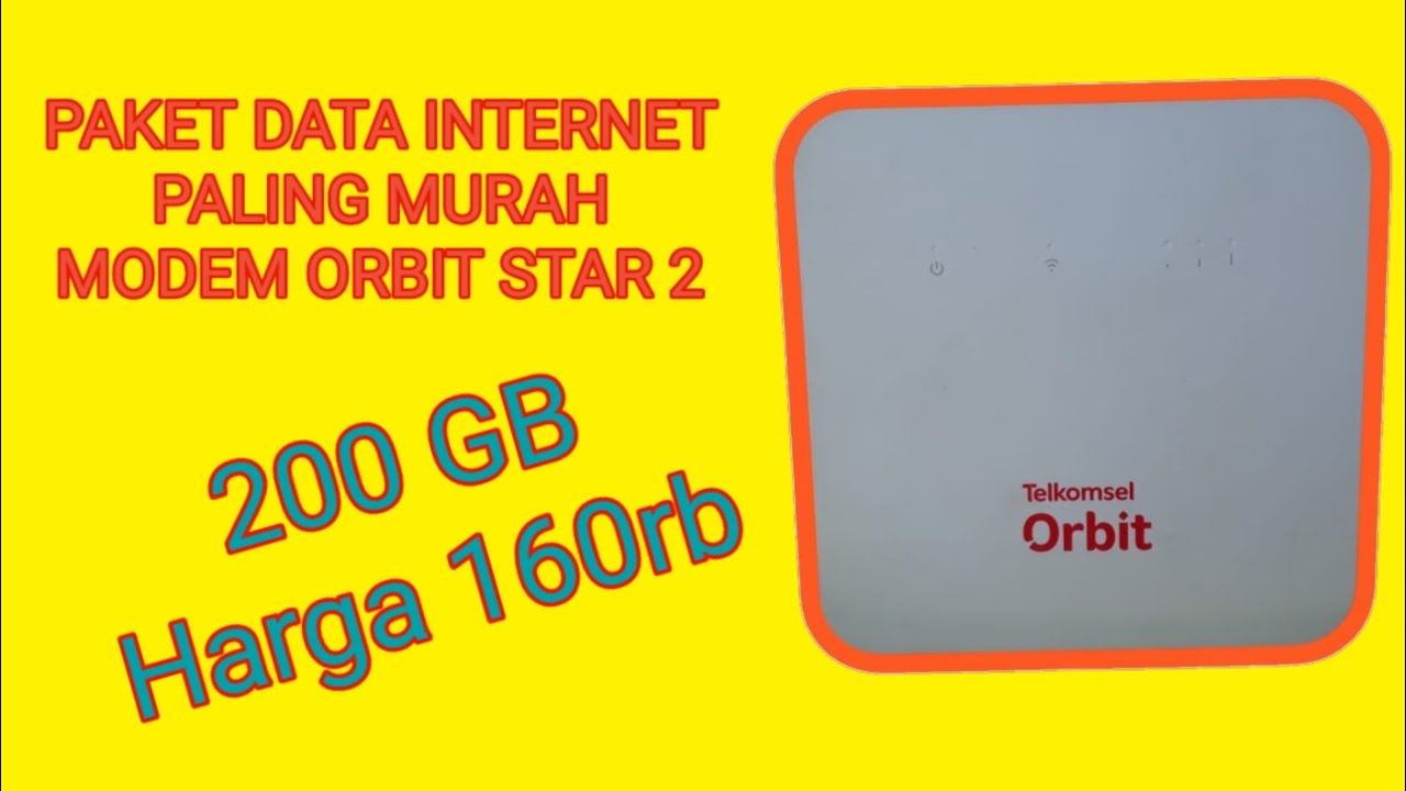 Paket internet untuk modem orbit star 2 paling murah se Indonesia - YouTube