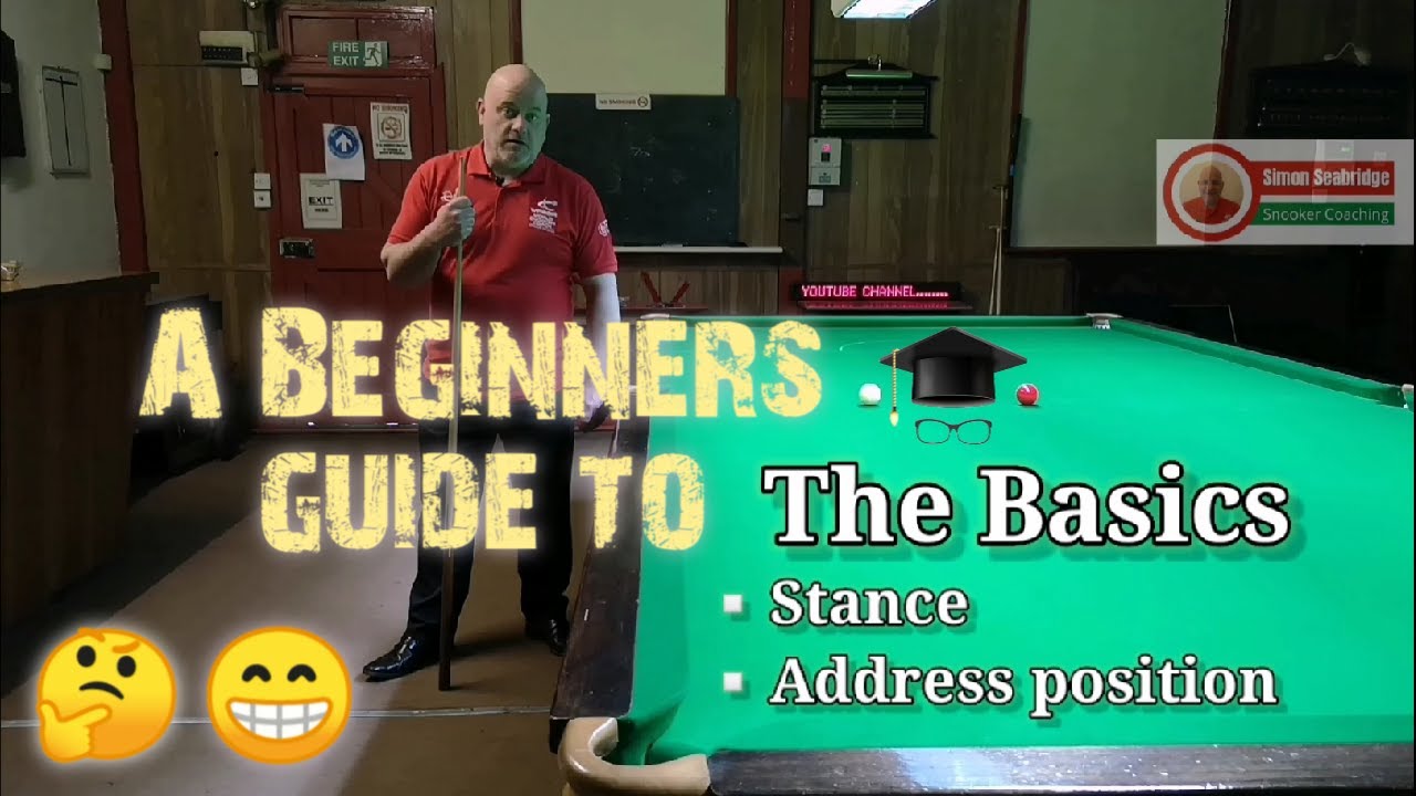 Snooker - how to play - The basics stance and address position - YouTube