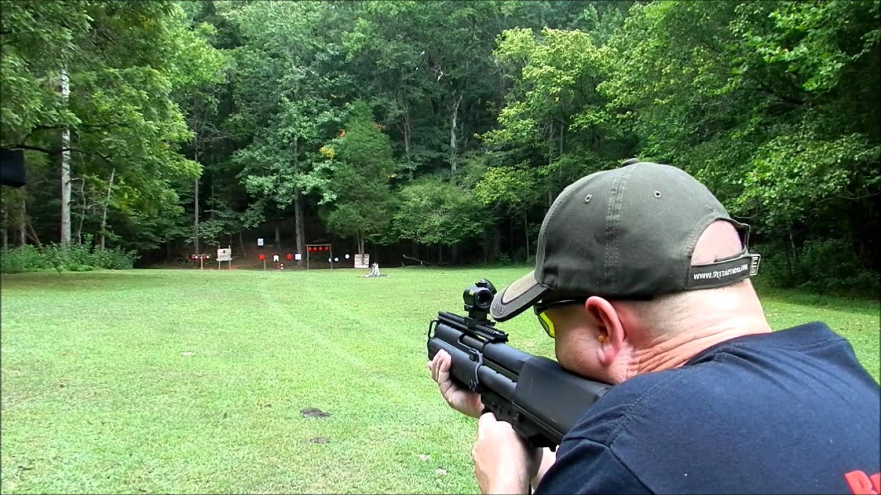 Kel-Tec KSG Rifled Slug Shooting - YouTube