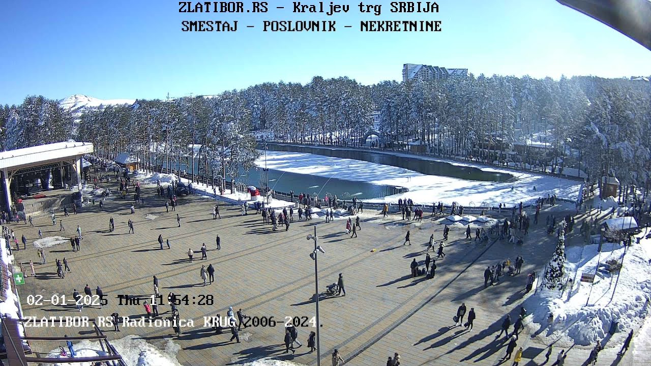 Zlatibor.rs Live Stream kamera - Kraljev trg, jezero, Zlatibor - YouTube