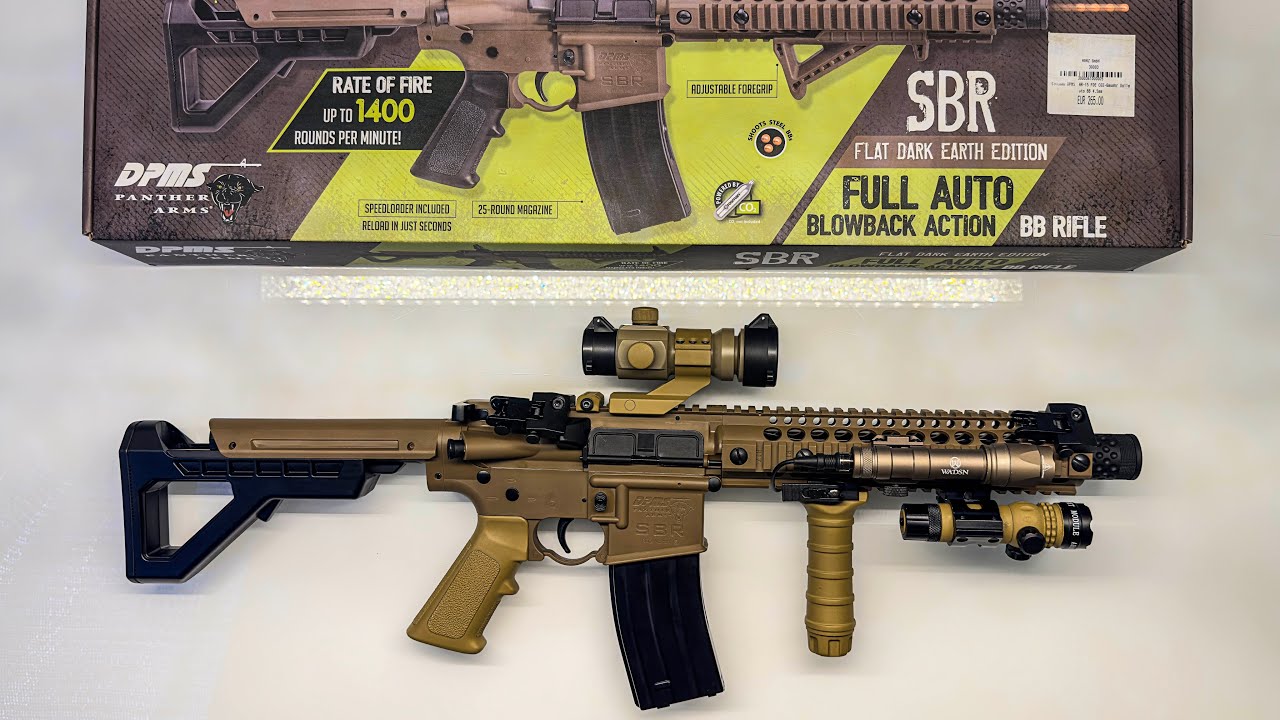 DPMS SBR cal 4,5mm Co2 Blowback (3,5 Joule) #airgun #crosman #bbgun - YouTube