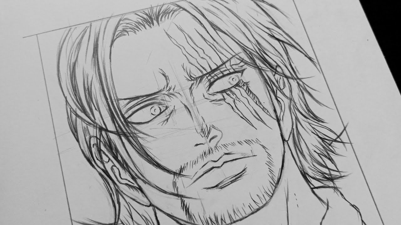 How to draw Shanks || One-piece - YouTube