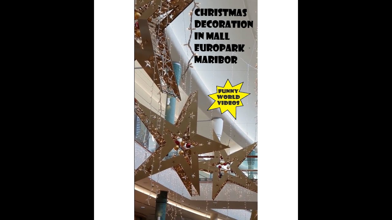 Christmas decoration in mall Europark Maribor (Slovenia) - YouTube