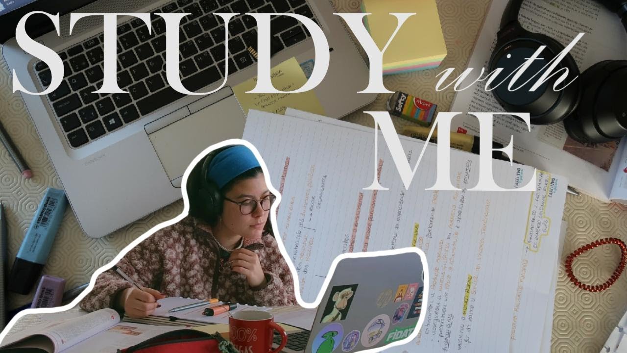 study w/ me (real time) - 1 hour and 10 minutes - (no brakes & no music ...