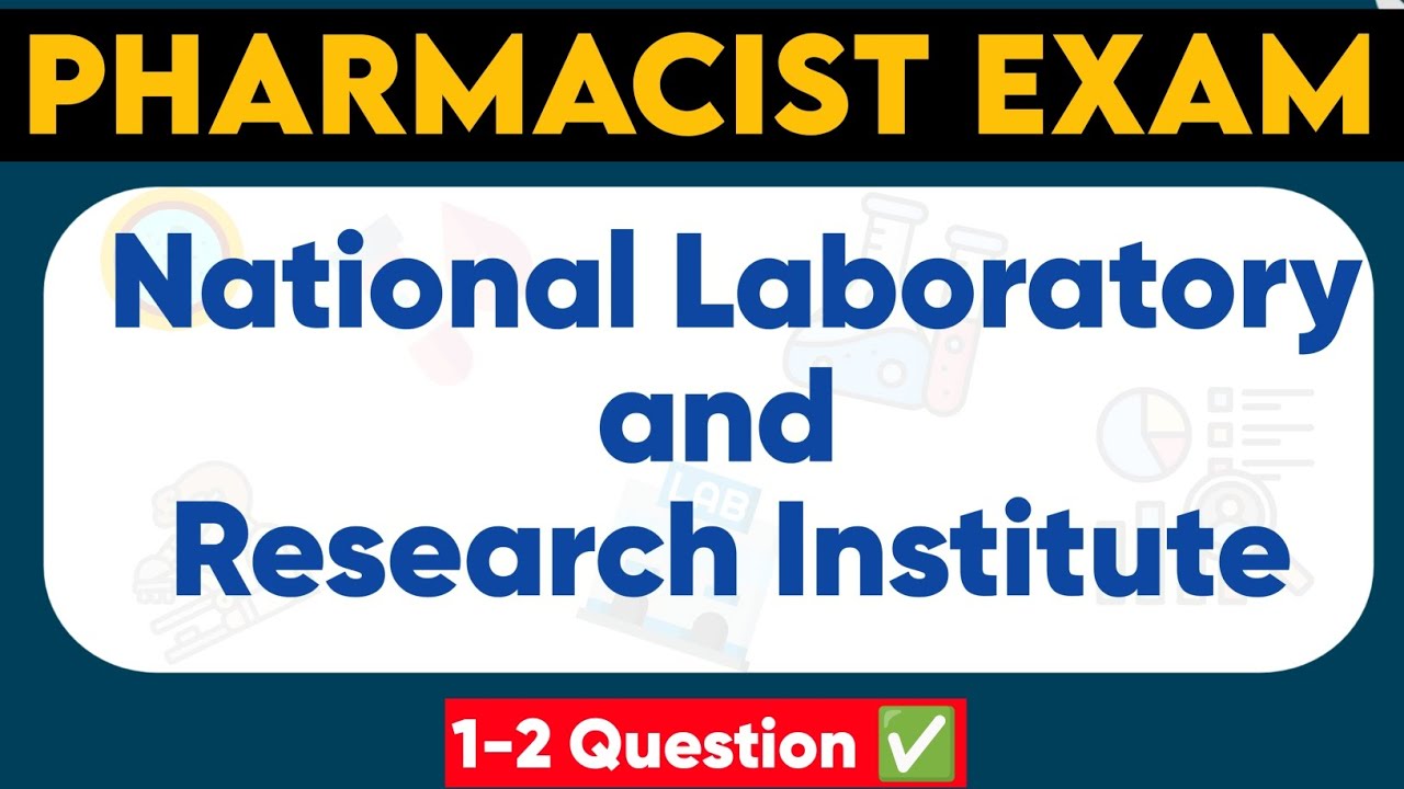 RRB Pharmacist: National Laboratory & Research Institutes| GK/GS |All ...