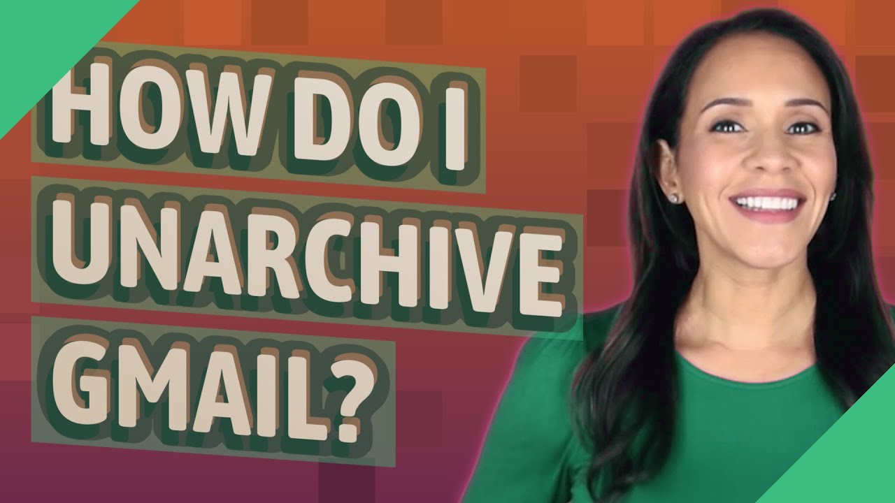 How do I unarchive Gmail? - YouTube