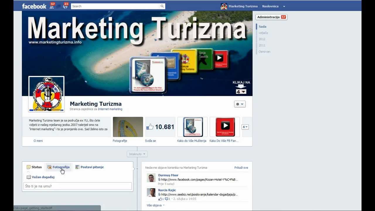 Dodavanje Slika za Facebook - Album Facebook - YouTube