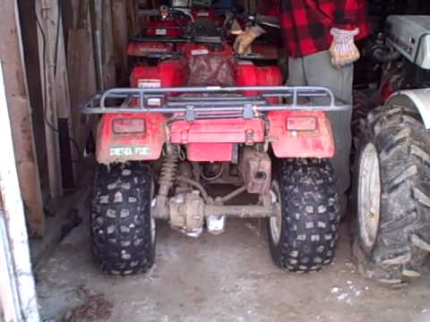 kawasaki bayou 220 cold startup - YouTube