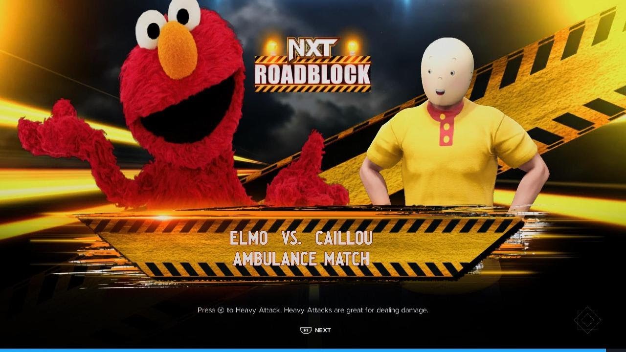 WWE 2K24 Elmo Vs Caillou - YouTube