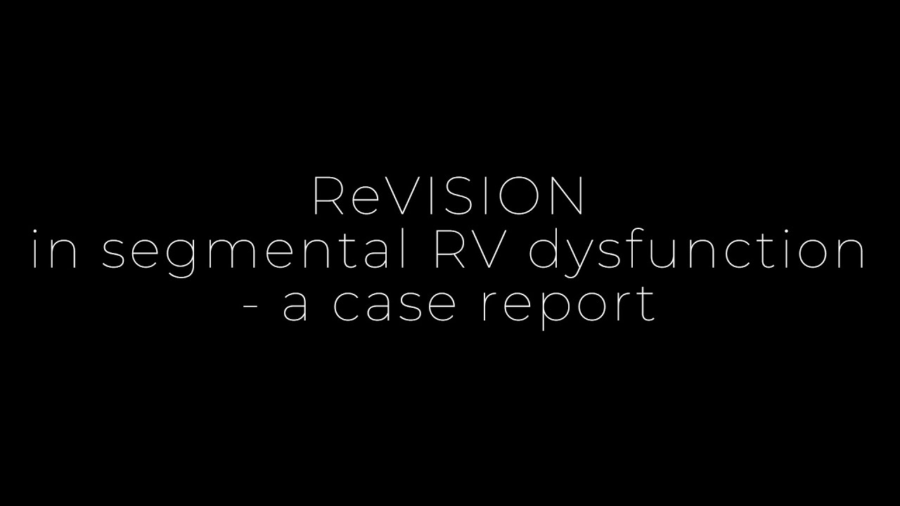 ReVISION in Segmental RV Dysfunction - a case report - YouTube
