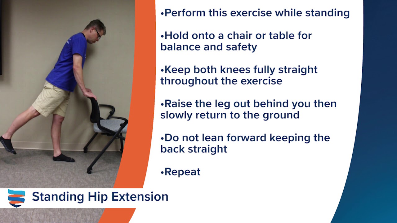 Standing Hip Extension - YouTube