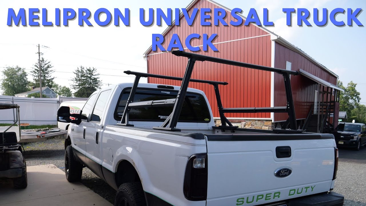 MELIPRON Universal Truck Bed Rack Extendable Pick-Up Truck Ladder Rack ...