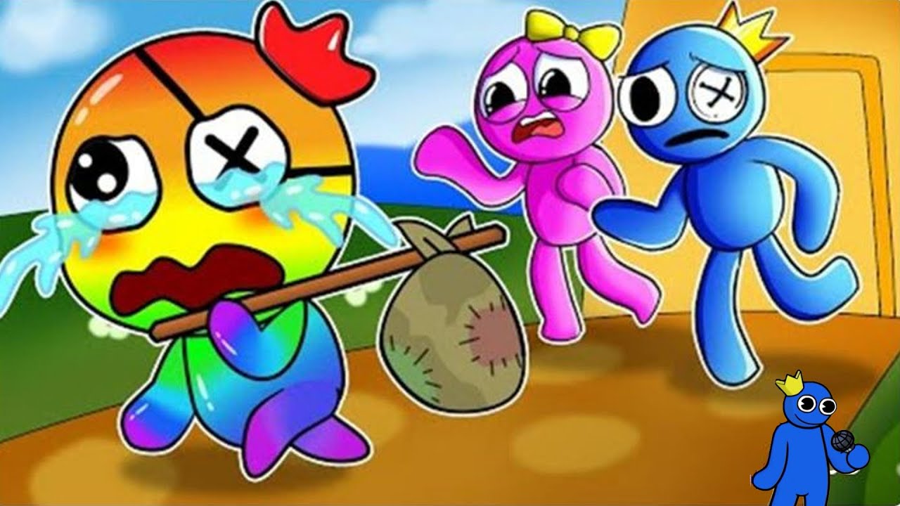 Roblox rainbow friends #35: Little RainBow ran away from home and was ...