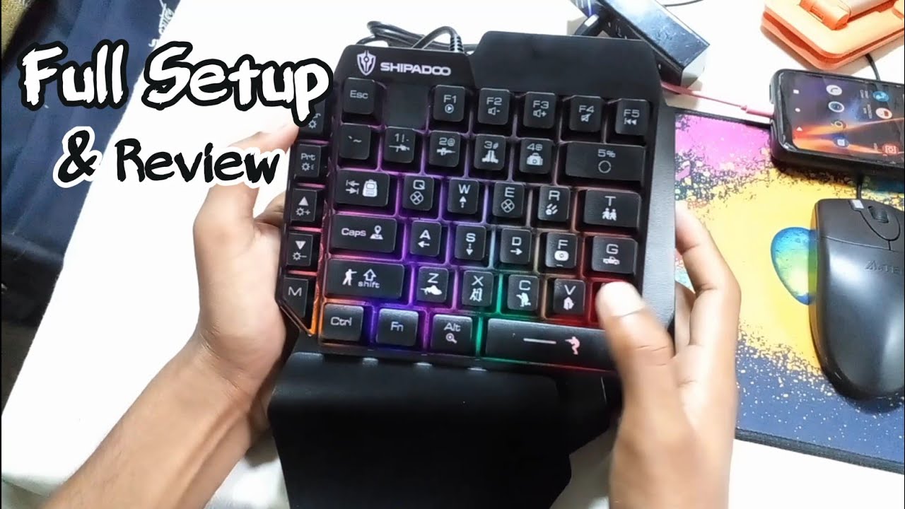 One Handed Keyboard Setup & Review | মোবাইলে Free Fire খেলুন কিবোর্ড ...