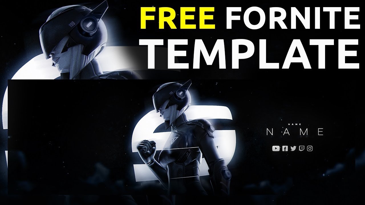(Tutorial + Template!) How To Make A FREE Fortnite ESPORTS Header ...