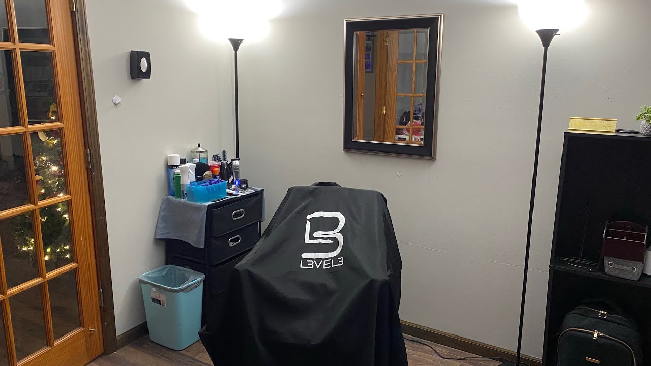 Home Barber Station 2023 Setup / Barber Student - YouTube