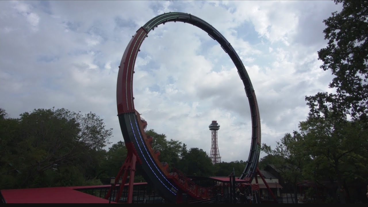 "El Diablo" World's Tallest Loop Coaster Debuts at Six Flags Over Texas ...