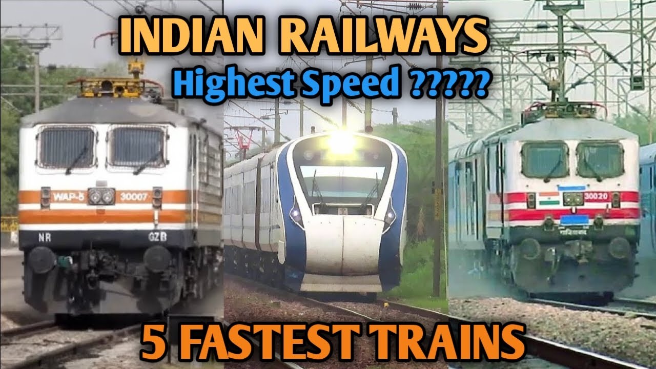 Top 5 Fastest Train in India II Vande Bharat Exp - YouTube