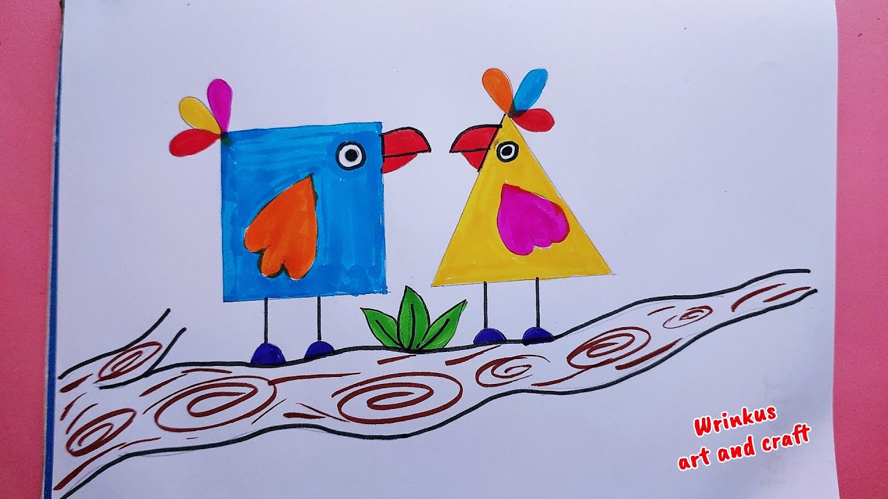 How To Draw A Hen From basic shape I How To Draw A Hen I Easy Hen ...