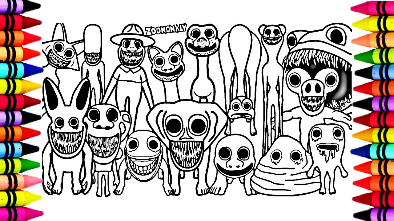 Zoonomaly / How to Color Characters / New Coloring Pages From Zoonomaly ...