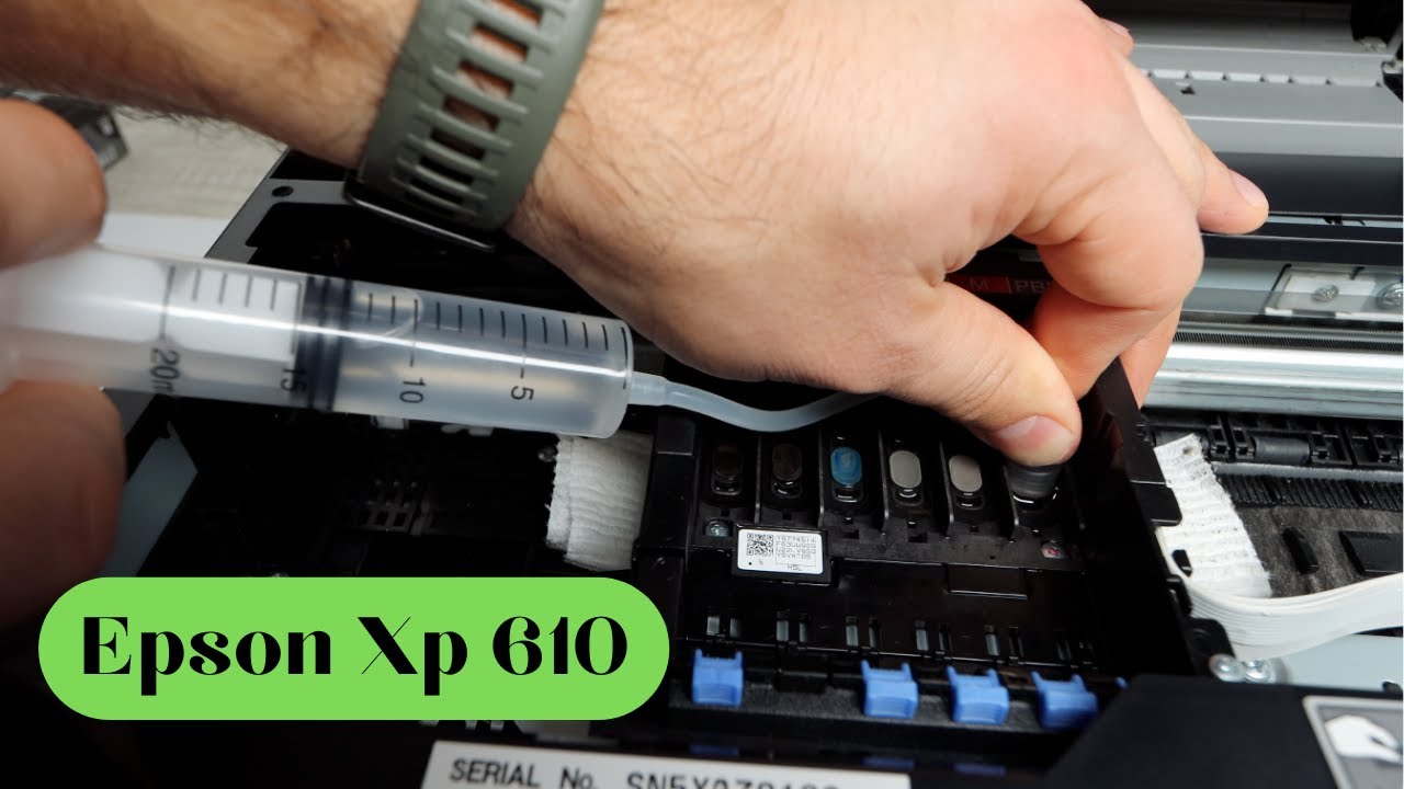 Epson XP 610 Printhead Cleaning - Not Printing Black Or Color Fixed ...