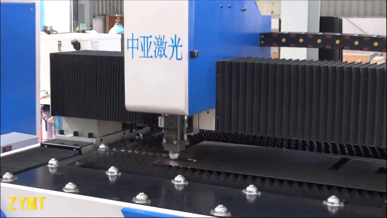 ZYMT fiber laser cutting machine working video - YouTube