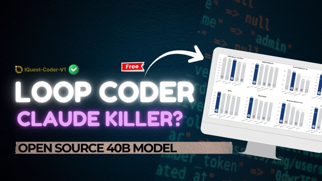 iQuest Loop Coder: This Open Source Model BEATS Sonnet 4.6, Gemini 3? - YouTube