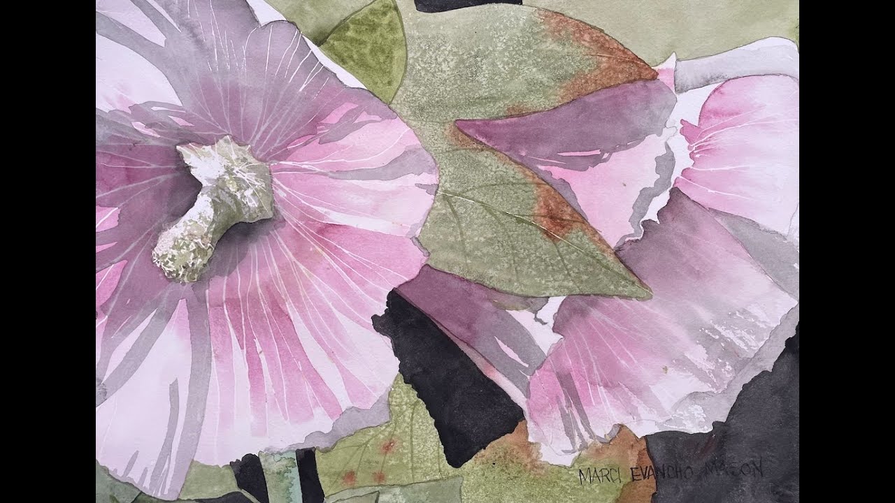 Watercolor Made Easy with Marci Mason: Tissue Paper Flowers - YouTube
