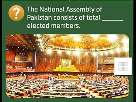 The National Assembly of Pakistan consists of total __ elected members ...