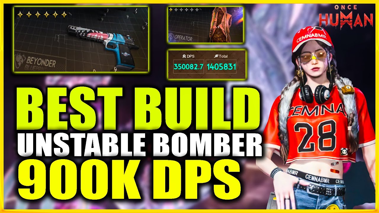 ONCE HUMAN BEST JAWS BUILD PVE UNSTABLE BOMBER DE50 PISTOL HUGE DPS ...