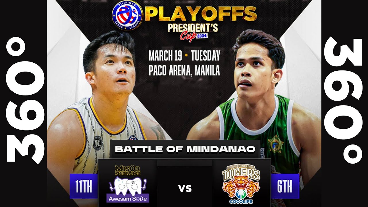 360 Playoff Vibes: MISOR MUSTANGS vs DAVAO OCCIDENTAL TIGERS COCOLIFE - YouTube