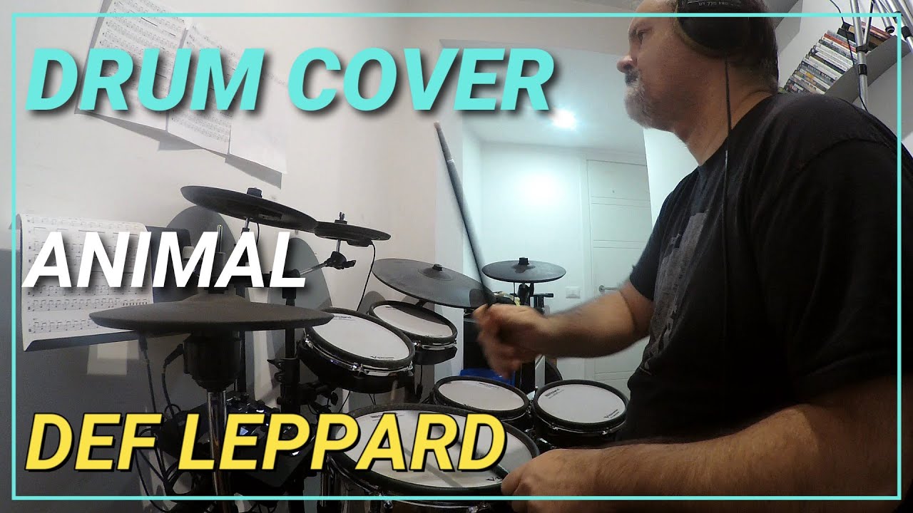 DEF LEPPARD - ANIMAL - MIKEDELTATANGO - DRUM COVER - YouTube