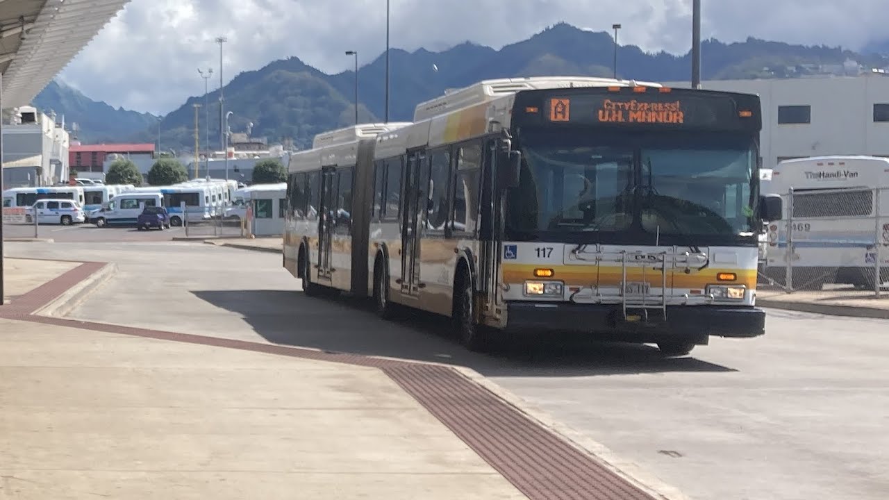 Honolulu TheBus Route A CityExpress! UH Manoa, Bus 117 (Part 1) - YouTube