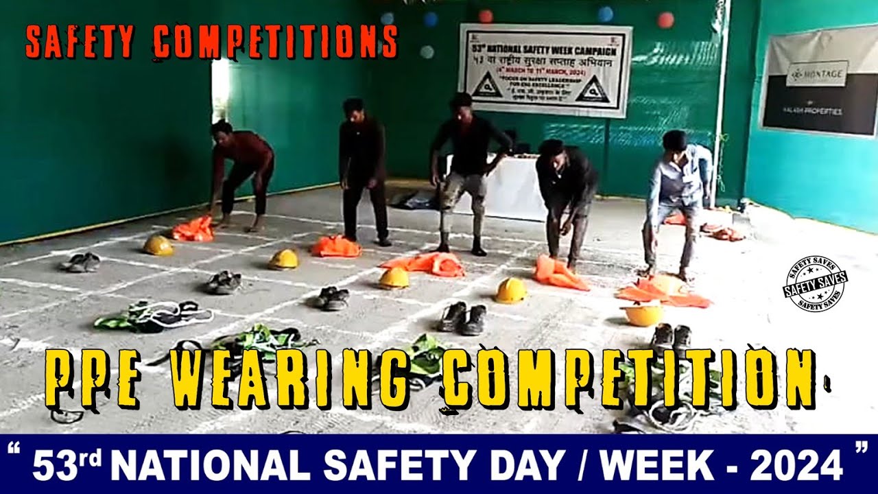 🎯SAFETY COMPETITIONS🤹|🕵️NATIONAL SAFETY DAY🔥|👷PPE WEARING COMPETITION🚻 ...