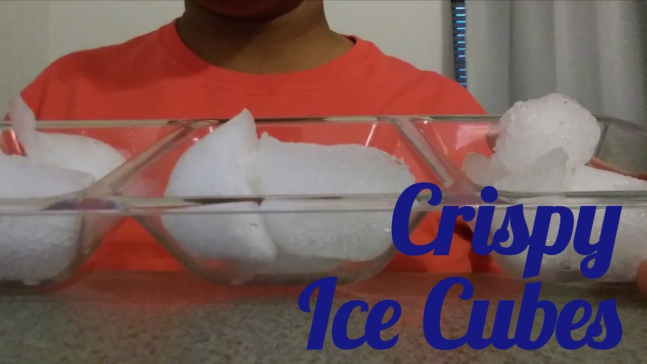 ASMR Crispy Ice Cubes - YouTube